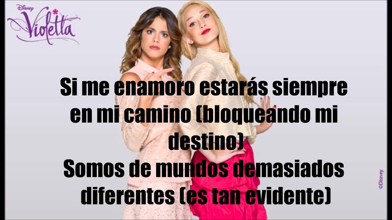 Violetta Y Ludmila Si Es Por Amor Letra Youtube