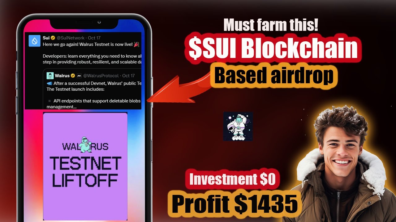 Walrus airdrop guide | backed by SUI | walrus testnet - YouTube