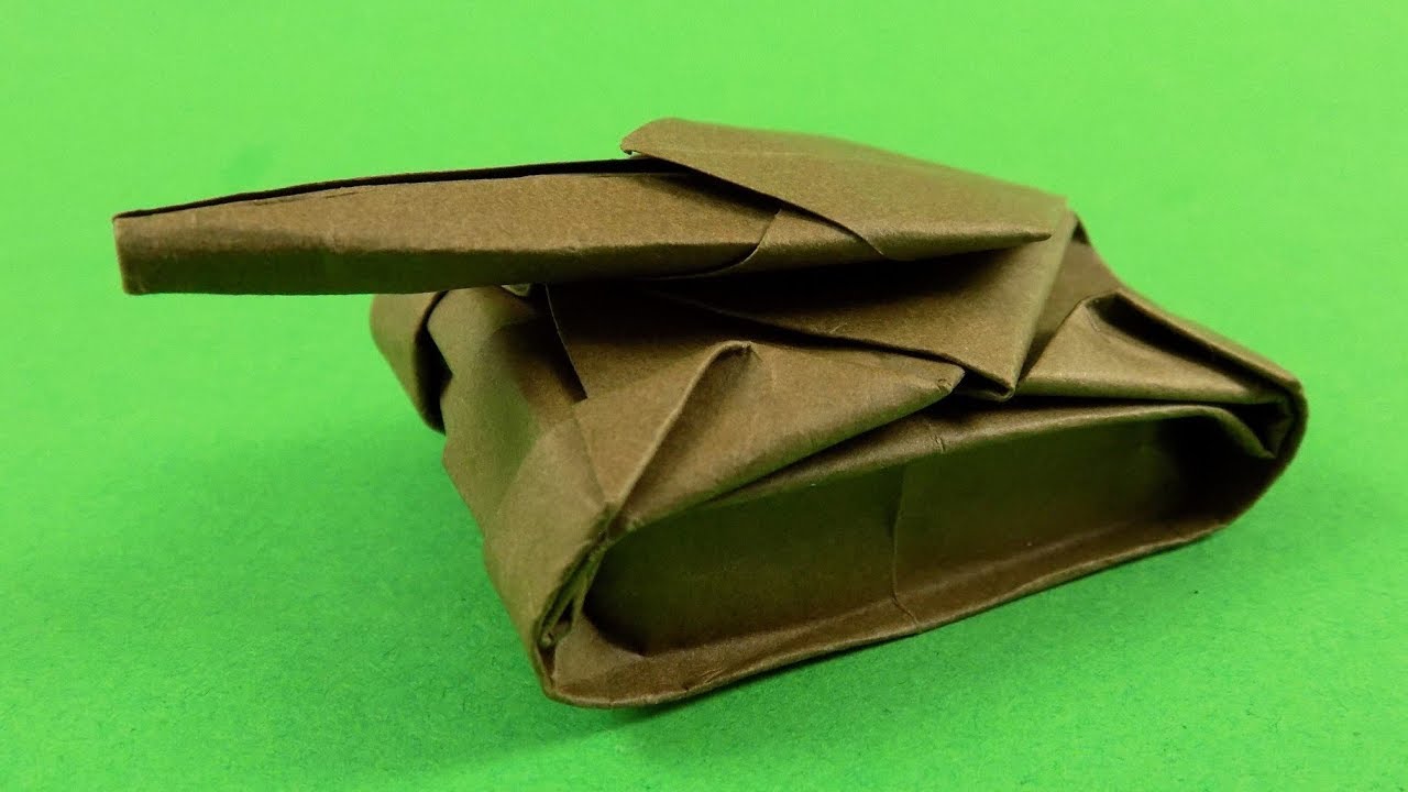 How to Make a Paper Tank. Origami tank - YouTube