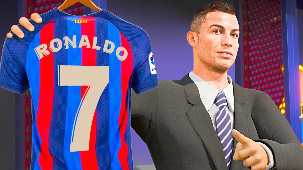 I Put RONALDO in BARCELONA - YouTube