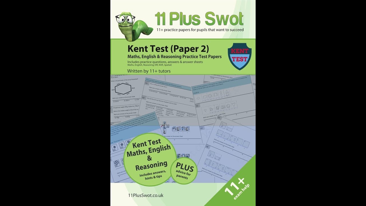 Kent Test 11 Plus Paper 2 Preview - YouTube