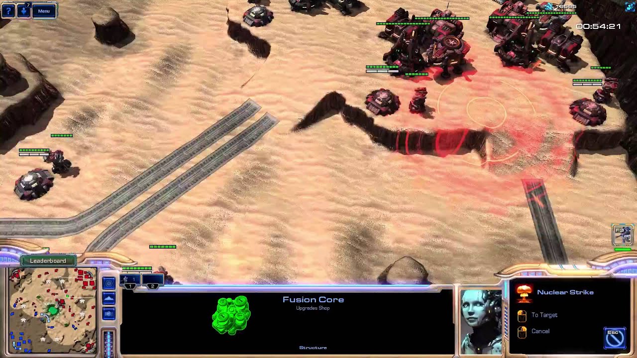 Hero Attack 3X Terran Base Nuke Tutorial - YouTube