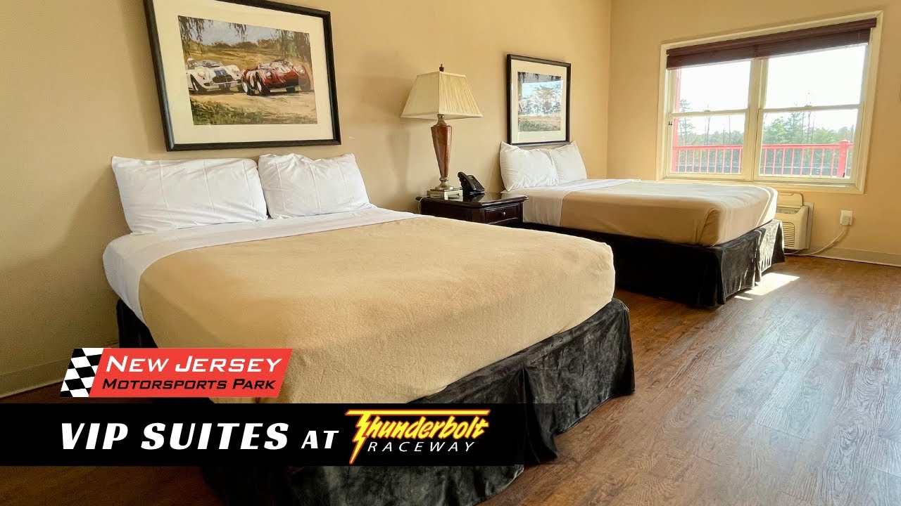 NJMP VIP Suites at Thunderbolt Raceway Room Tour - YouTube
