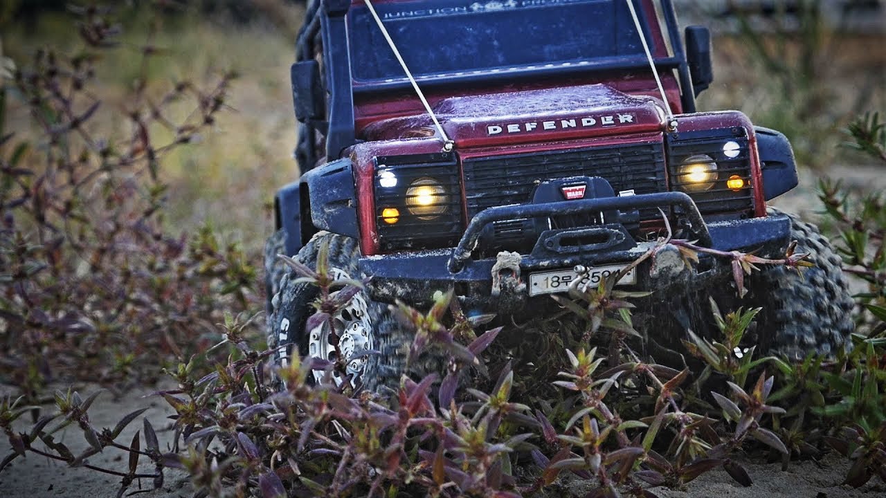 Traxxas TRX4 Defender D110 Sand Beach run _# - YouTube