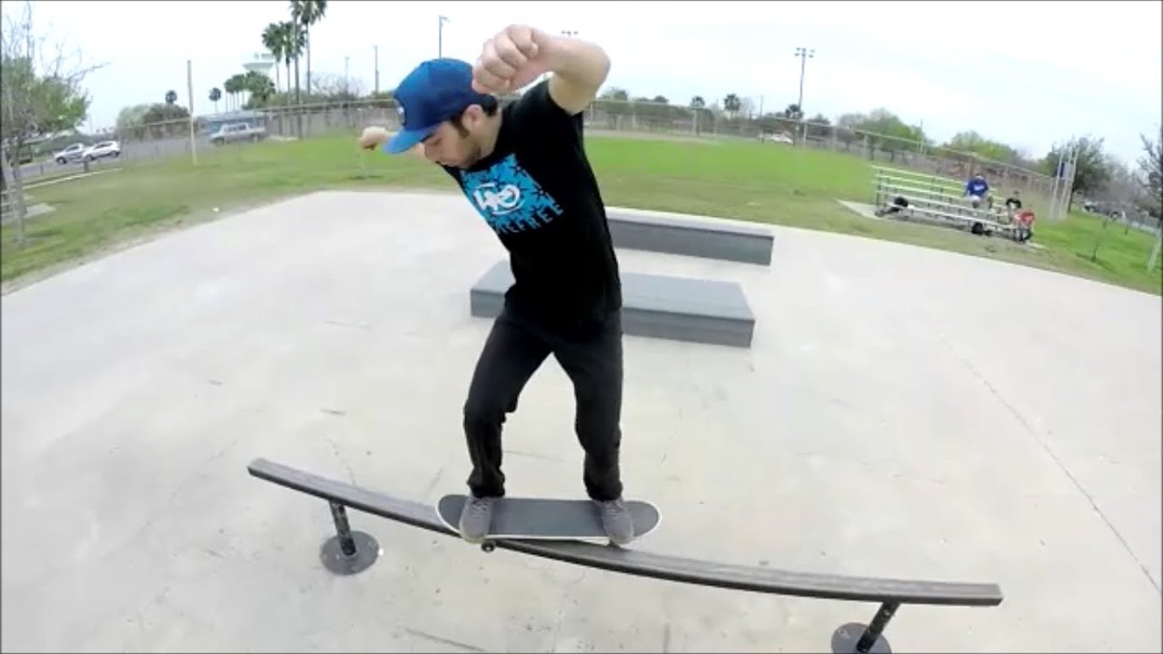Frontside willy grind to backside crooked grind?? - YouTube