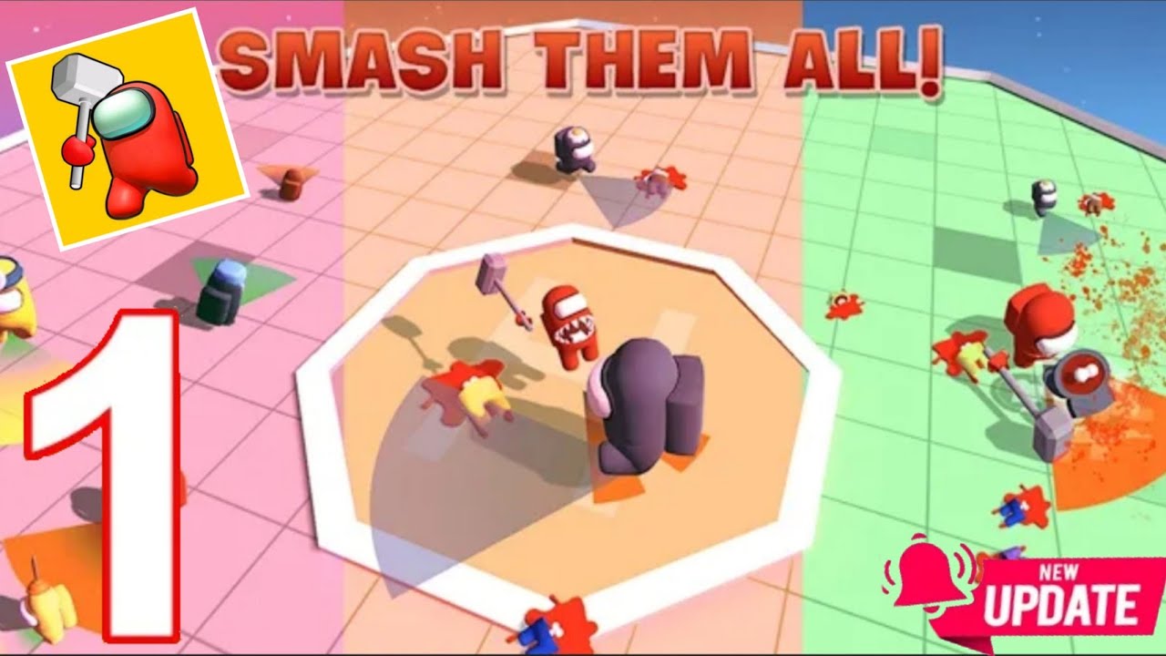 Imposter Smasher - Fun ii Games Part 1 Level 1 - 14 New Update Gameplay ...