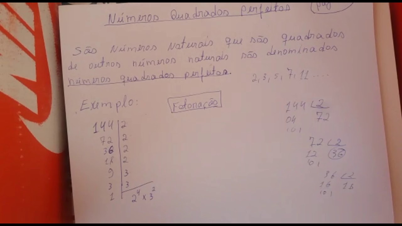 Números Quadrados Perfeitos - YouTube
