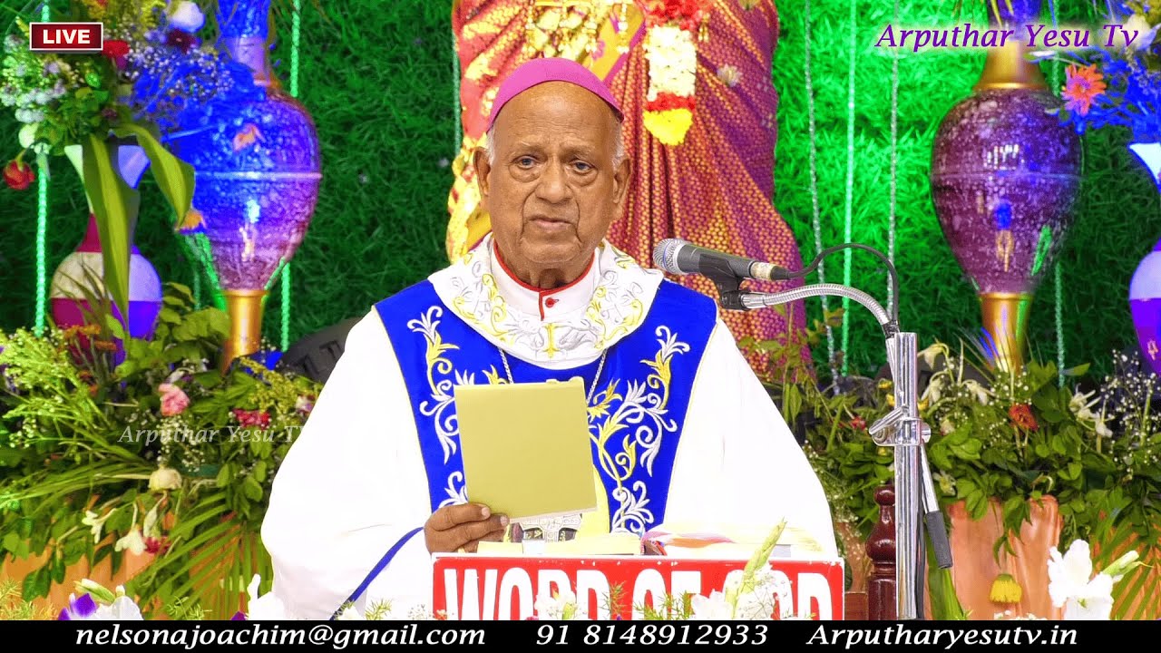🔴2024 Sermon | Most Rev.Dr.AM.Chinnappa | Feast of Mazhai Malai Madha ...
