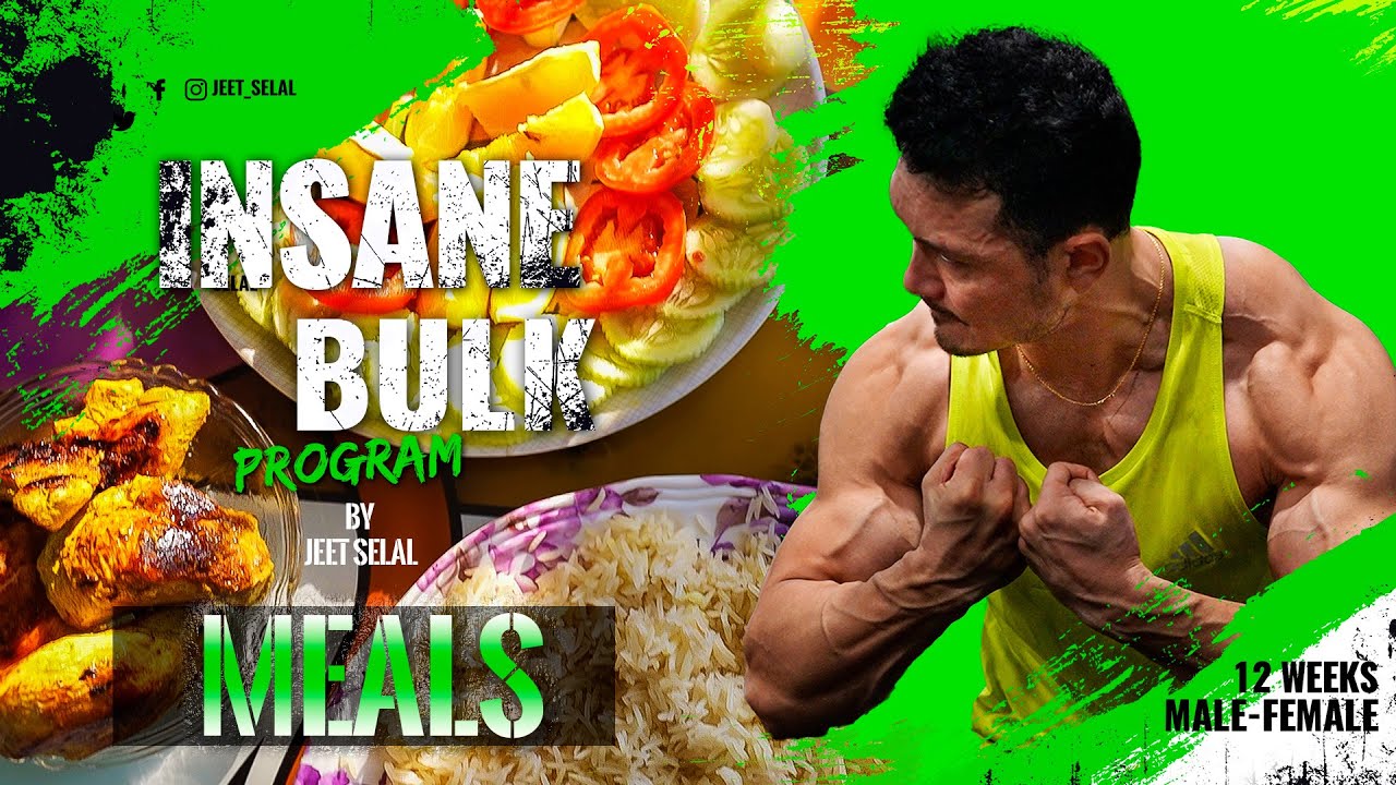 INSANE BULK "FULL Day of EATING"- 12 weeks Muscle Building Program ...