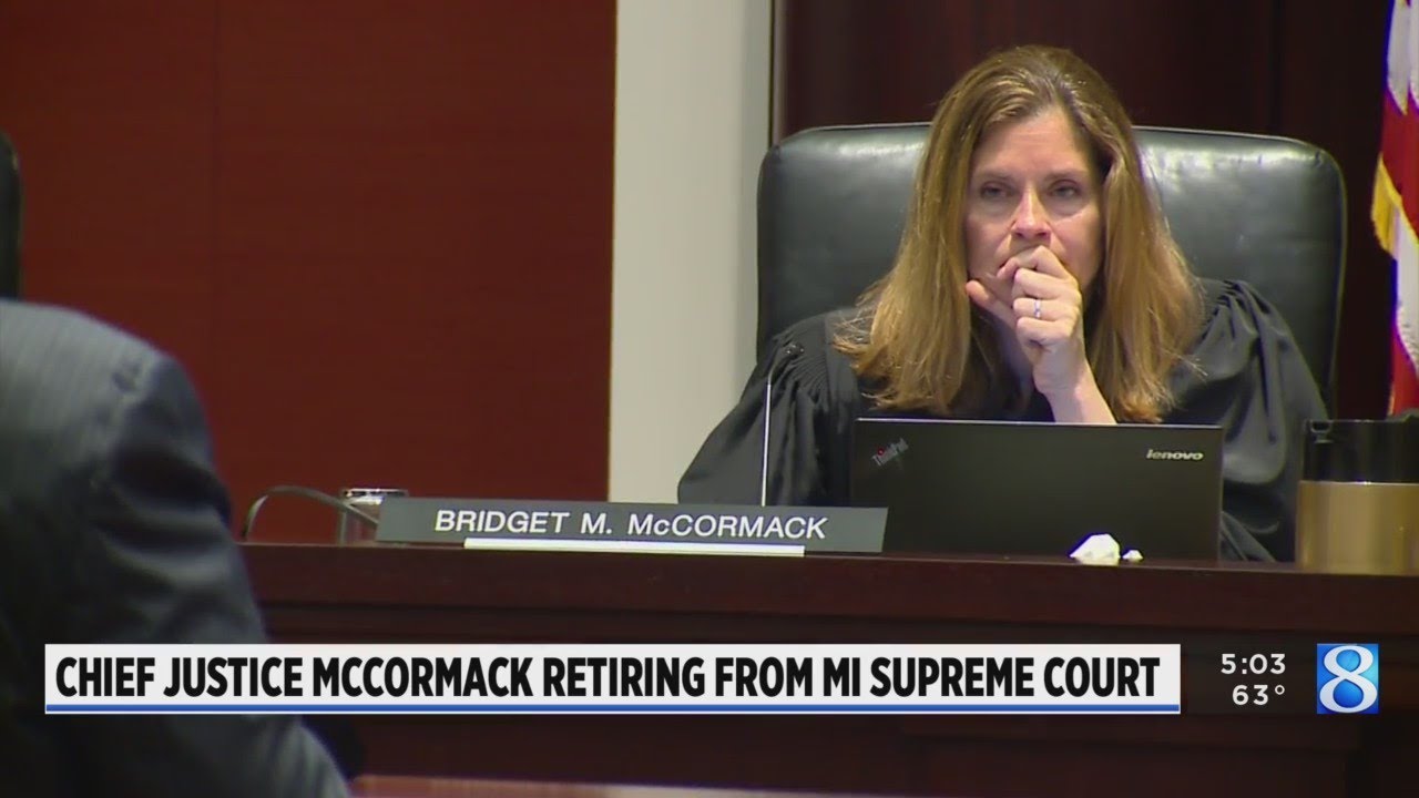 Michigan Supreme Court chief justice leaving bench this year - YouTube
