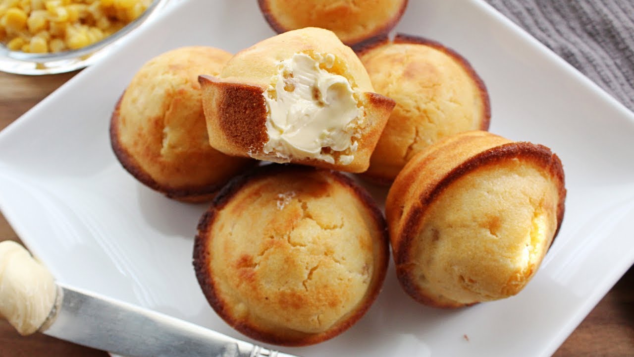 Homemade Cornbread Muffins with Corn Tidbits | Cornbread Muffin recipe ...