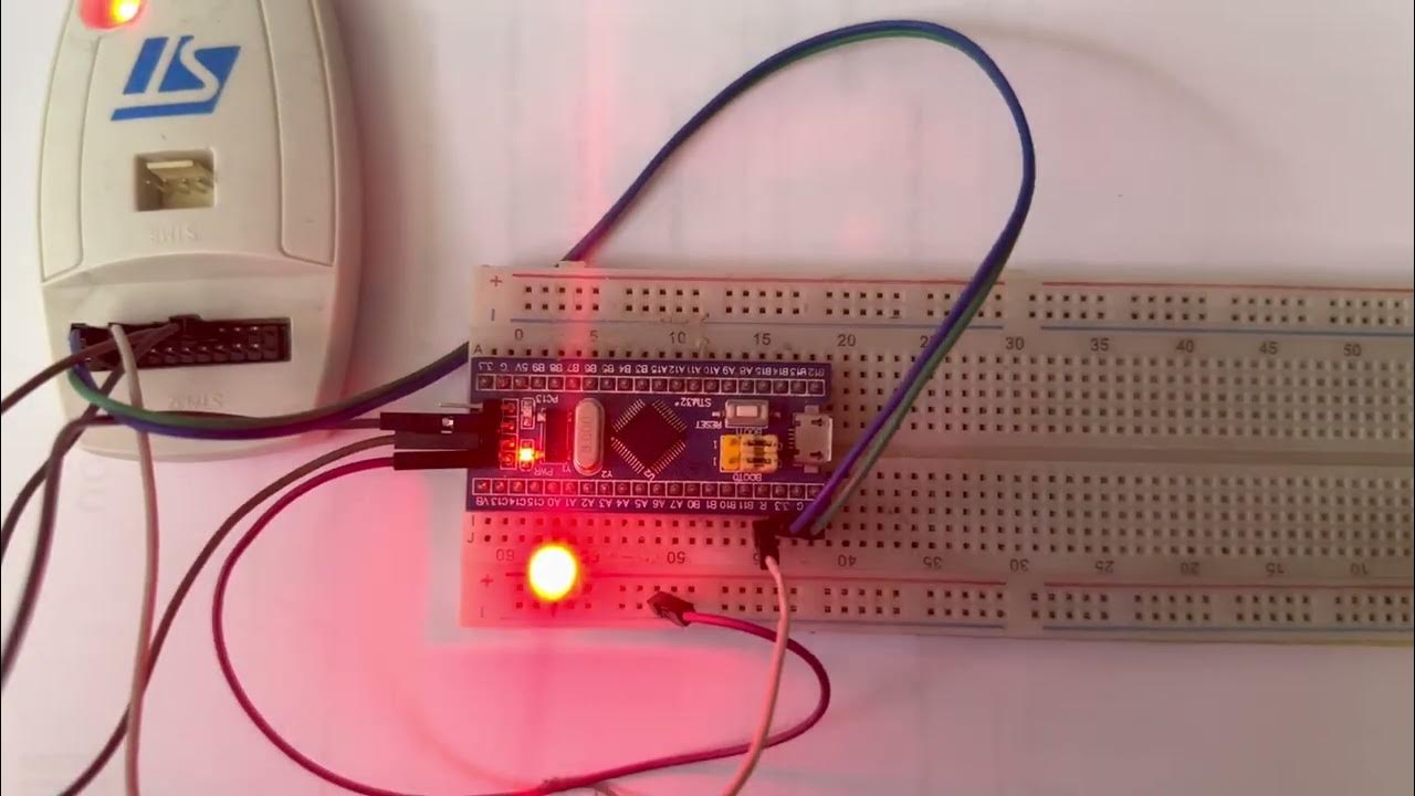 Blinking LED on STM32F103 - YouTube