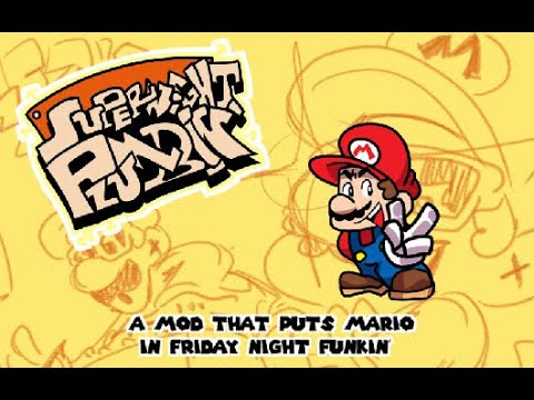 Super Night Funkin' Mario as Boyfriend Mod Showcase [Friday Night ...