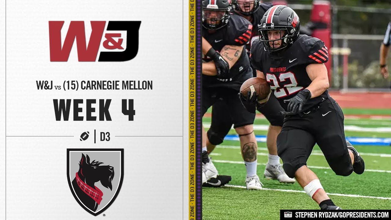 Washington & Jefferson vs. #15 Carnegie Mellon Highlights | D3 College ...