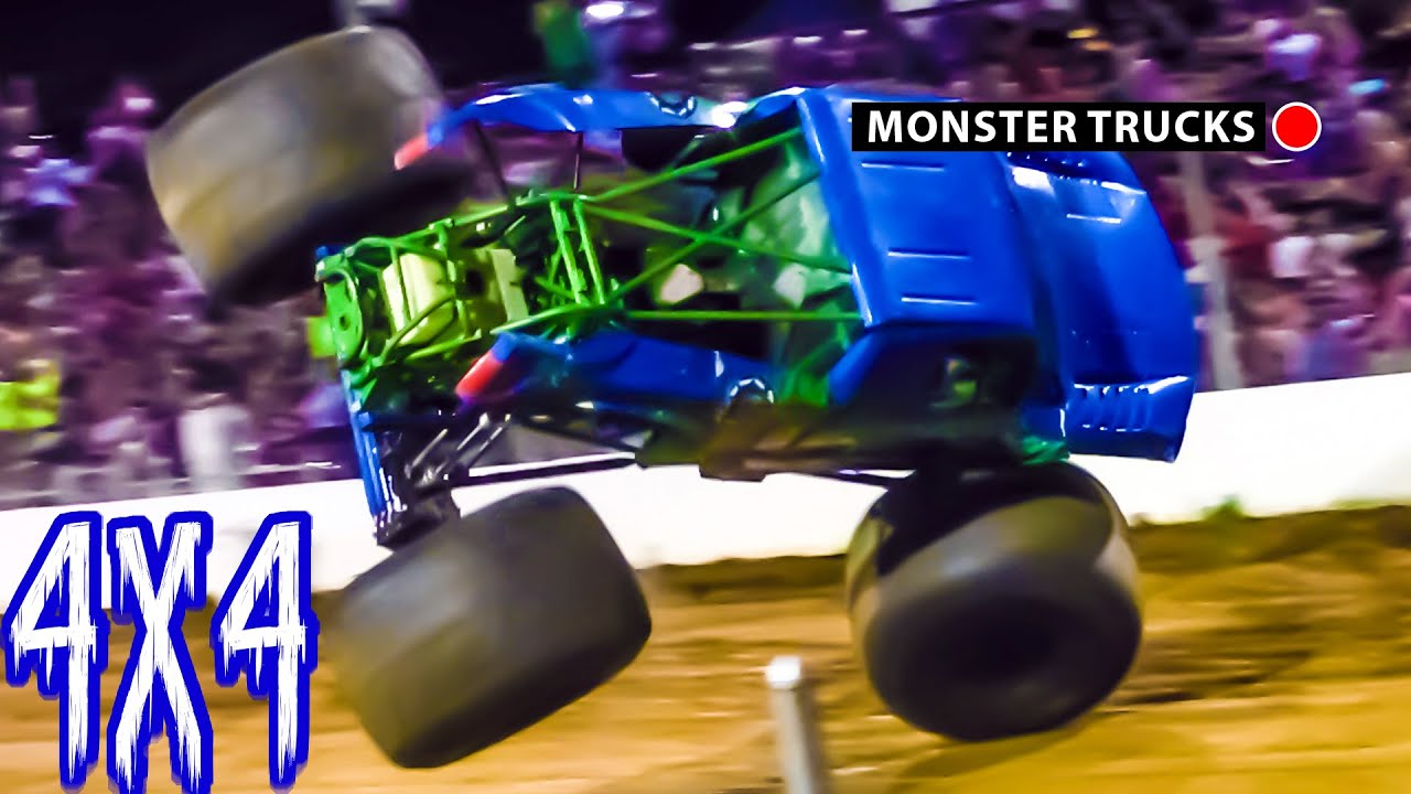 Stinger Monster Truck rollover at the Buck Motorsports 2017 - YouTube