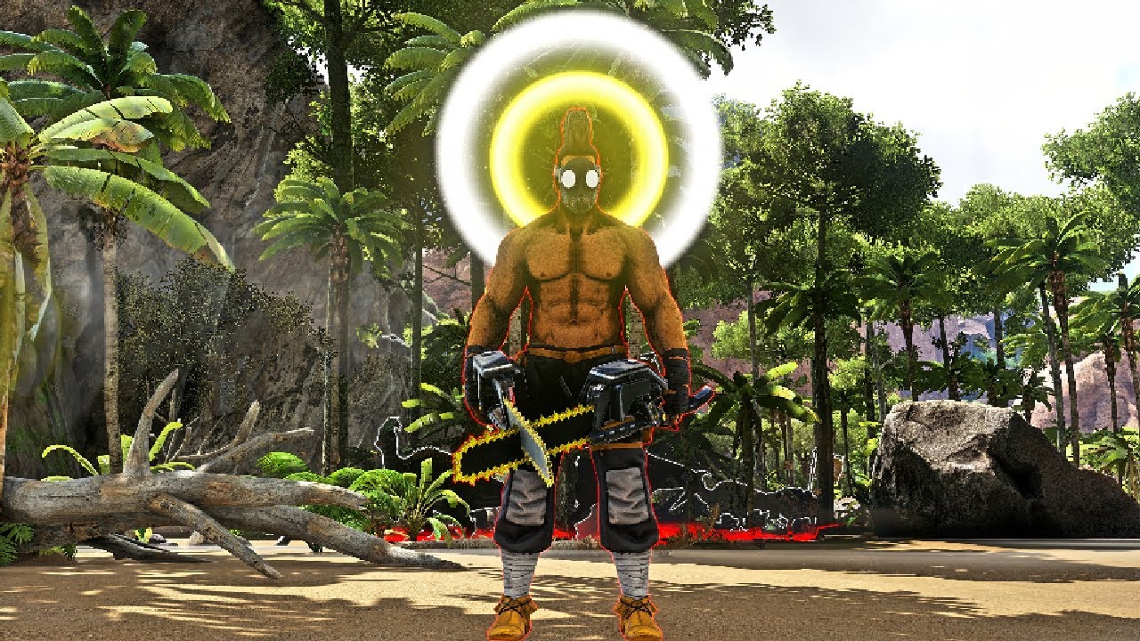 ARK Survival Evolved Yellow Tribe CHIEFT BOSS Battle Ep-47 - YouTube