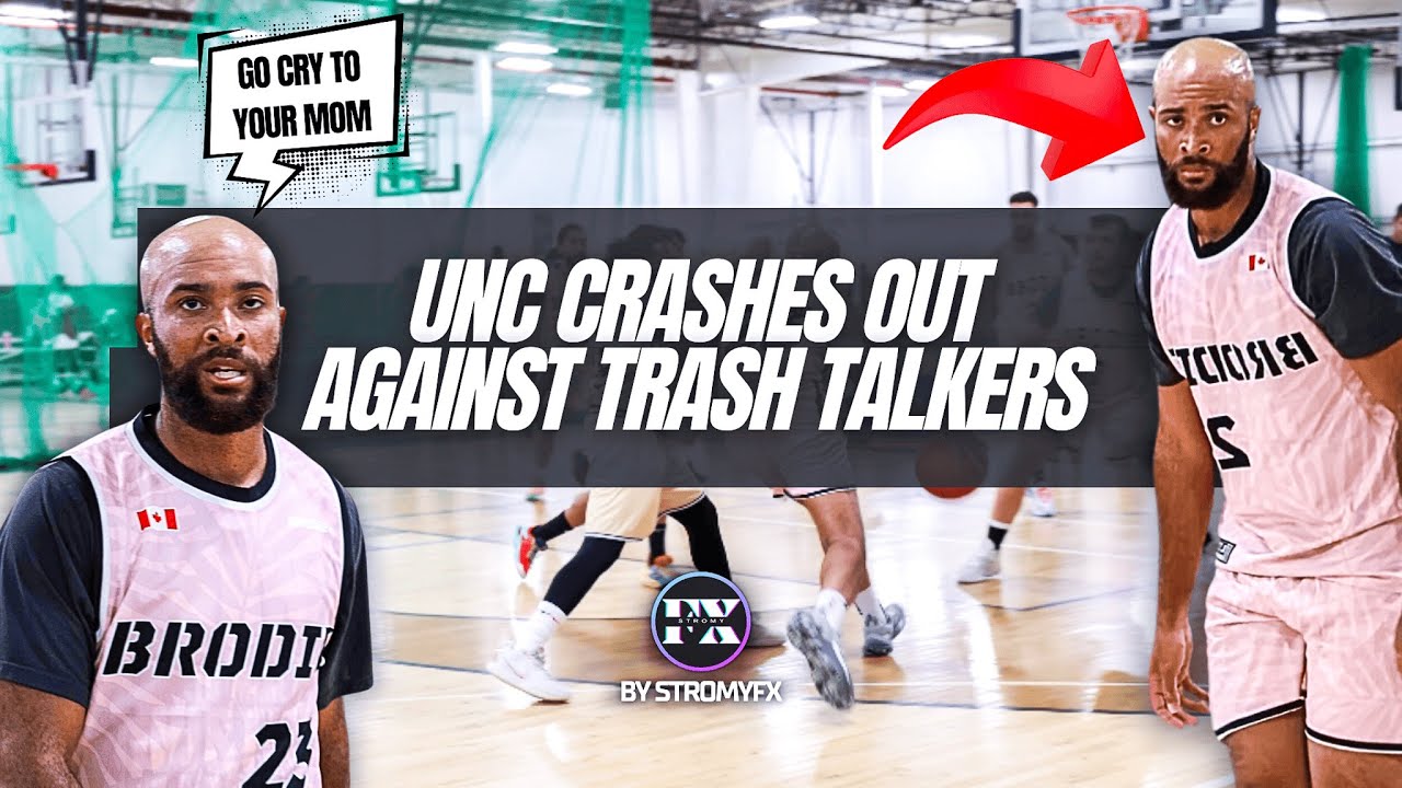 UNC CRASHES OUT AGAINST TRASH TALKERS IN HEATED BASKETBALL GAME - YouTube