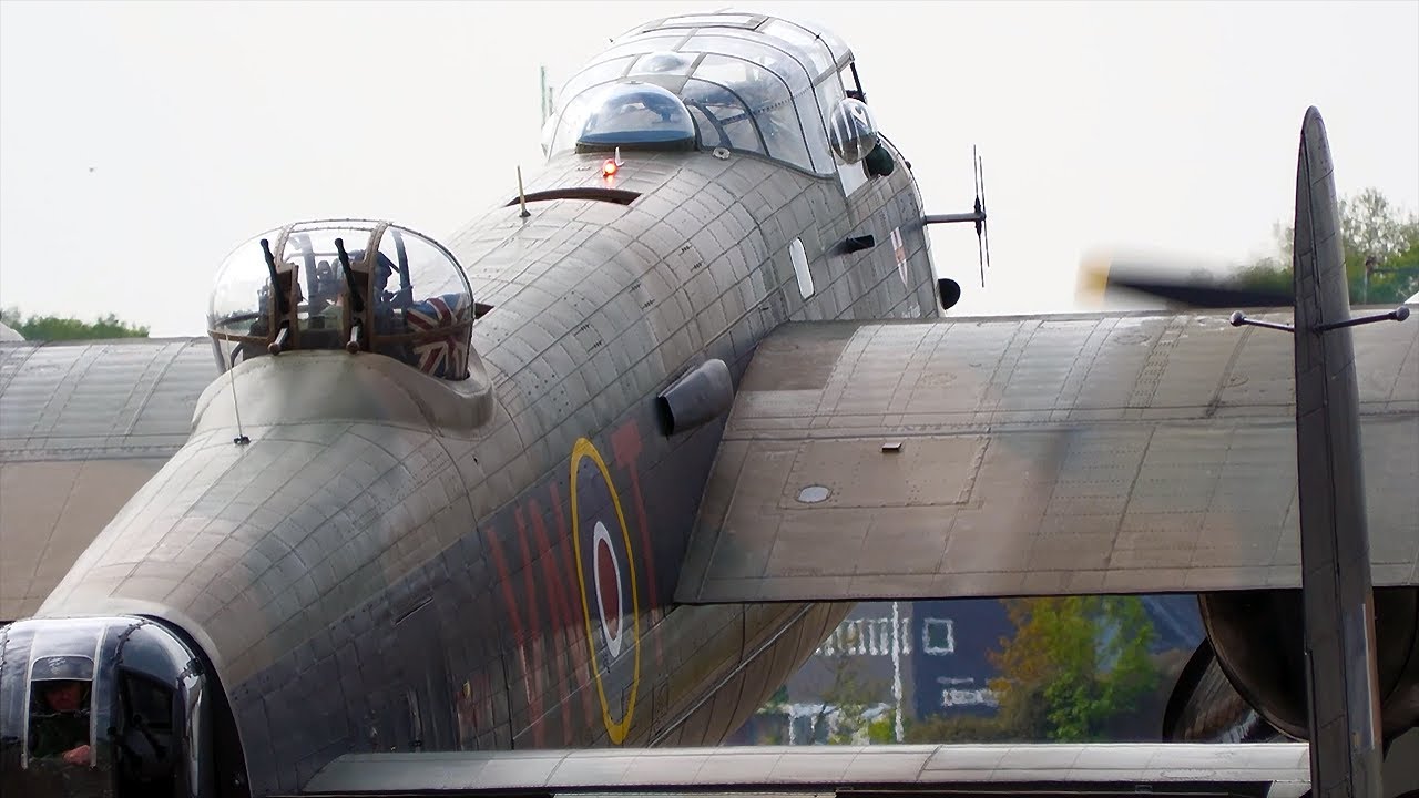 [4K] AVRO Lancaster, BBMF, Nice Departure at Gilze Rijen - YouTube