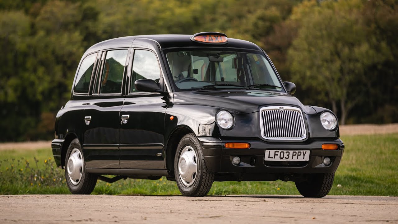 2003 London Taxis International TX2 Gold Taxicab - YouTube