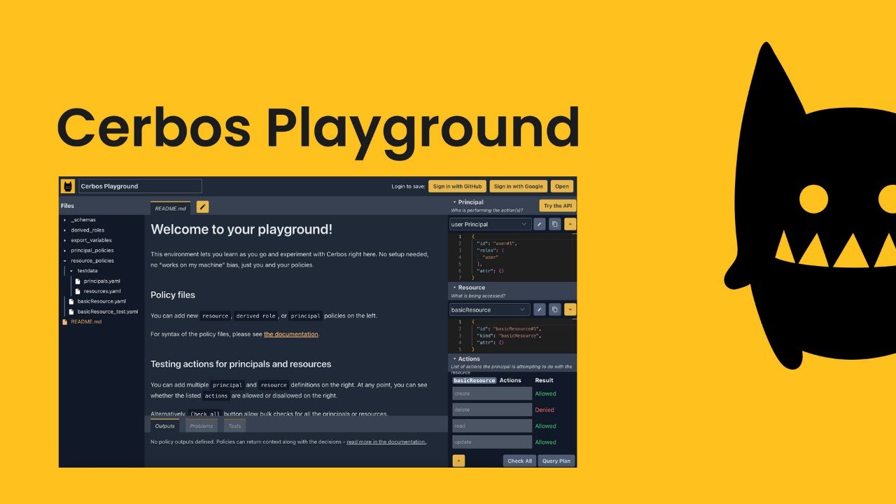 How to use the Cerbos Playground - YouTube