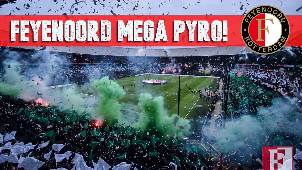 FEYENOORD MEGA CHOREO & PYRO in De Klassieker vs. Ajax Amsterdam (22.01 ...