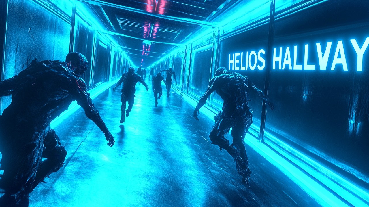 HELIOS HALLWAY with SUPER SPRINTING ZOMBIES (Call of Duty Zombies ...