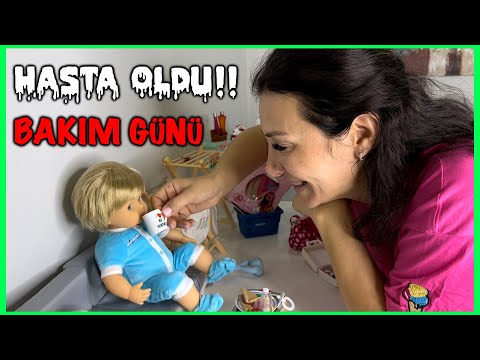 Hasta Bebeğimle Bir Gün *Ayağı Kırıldı, Covid Oldu** Cicciobello Hasta Evcilik Dobişko Tv