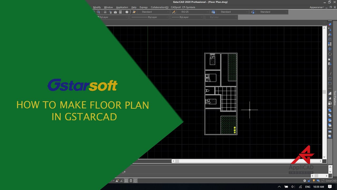 How to Create Floor Plan With GstarCAD - YouTube