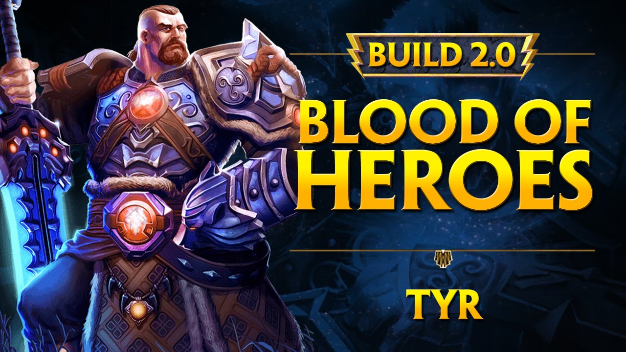 Build SMITE 2.0 :: Tyr :: Blood of Heroes [solo] - YouTube