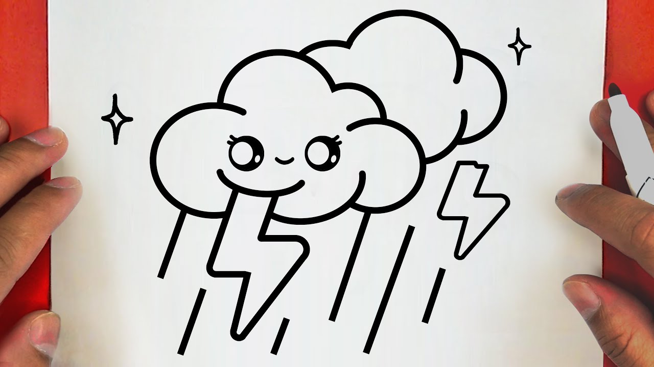 HOW TO DRAW A CUTE THUNDER , STEP BY STEP, DRAW Cute things - YouTube