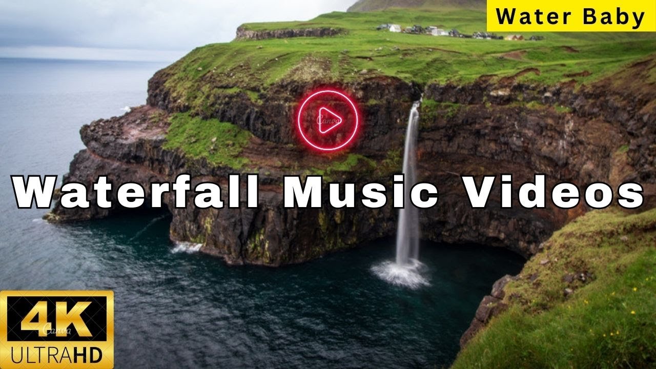 Beautiful Waterfall Relaxing Calming Music With Waterfall 4k Videos ...