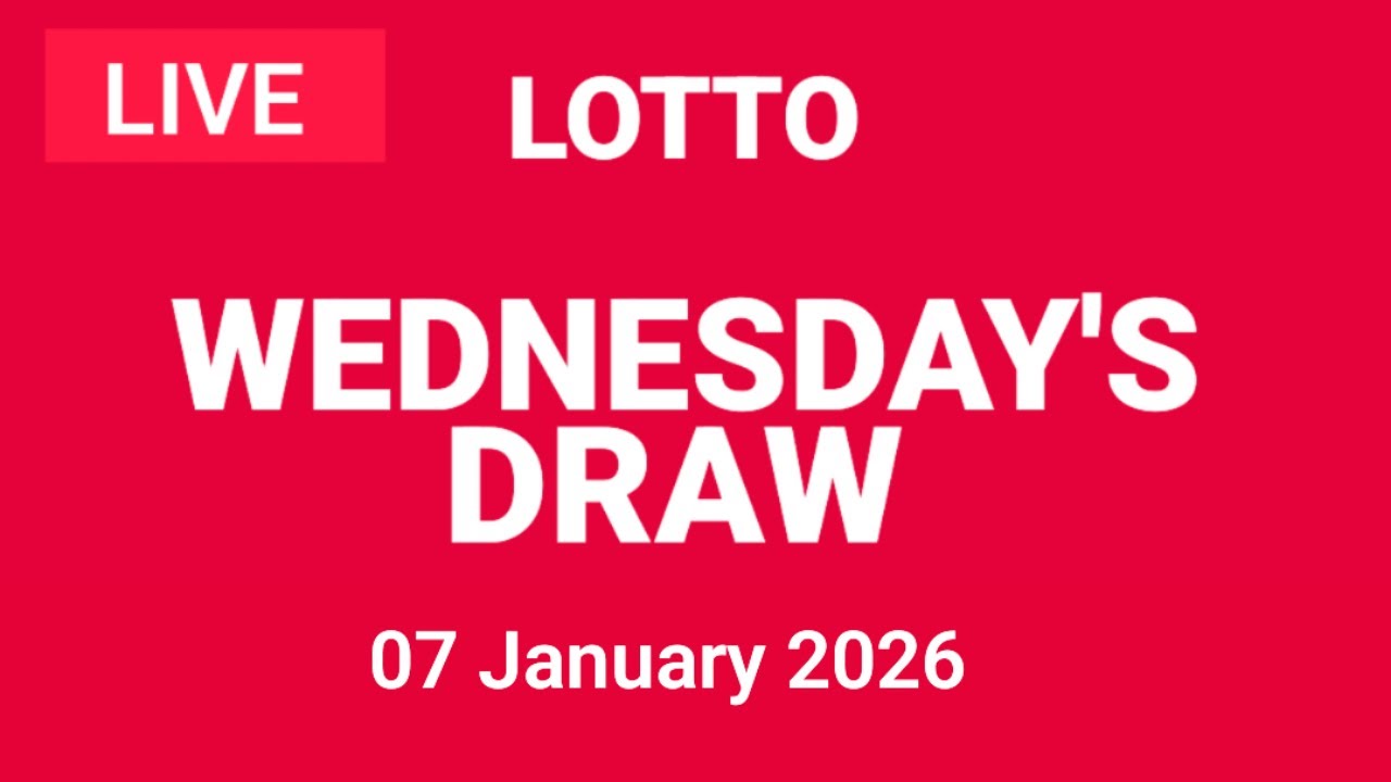 The National Lottery Lotto Draw Live results from Wednesday 07 January ...
