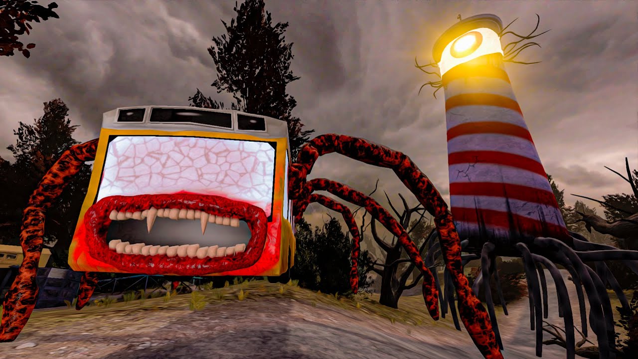 LIGHTHOUSE MONSTER MEETS BUS EATER - YouTube