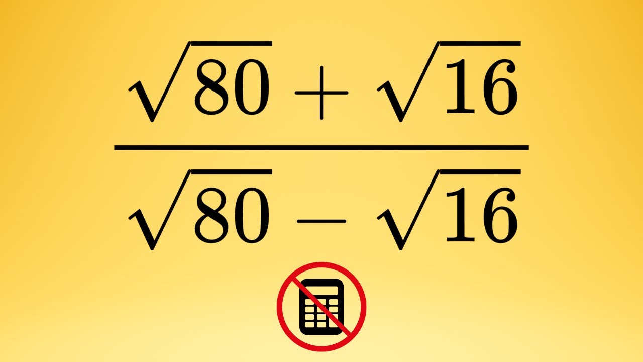 Square Root Simplification Problem - YouTube Square Root Simplification Problem - YouTube