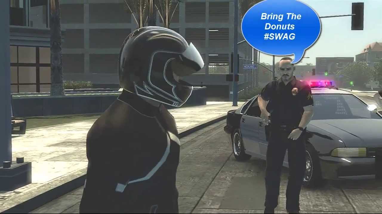 Hilarious Cop Chase Midnight Club LA - YouTube