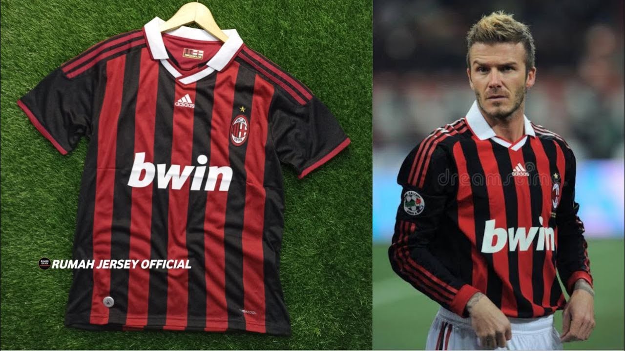 Milan Home Retro Kit 2009 Details Jersey Ac Milan Vintage Unboxing ...
