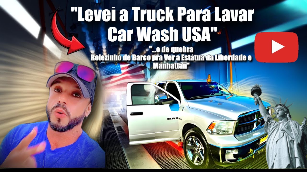 "LAVEI MINHA DODGE RAM 1500 EM UM CAR WASH AMERICANO E TERMINEI O DIA ...