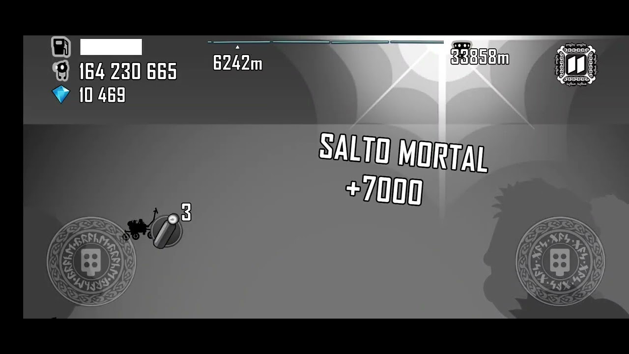 hill climb racing ragnarok moonlander desafío diario 3800m - YouTube