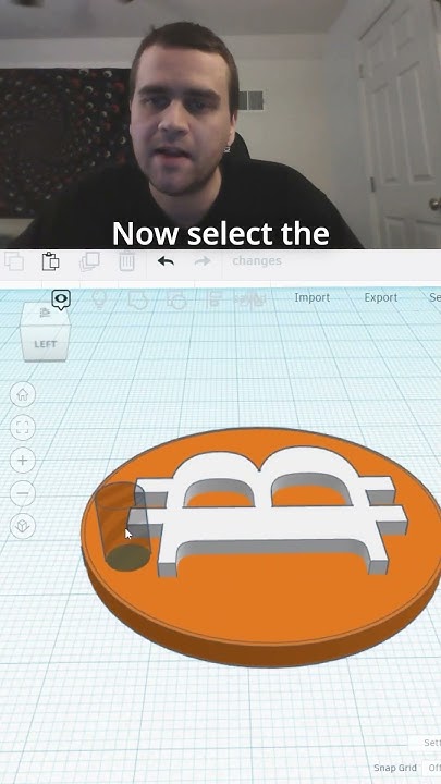 Creating a 3D Printed Bitcoin Keychain | TinkerCAD Design Tutorial for Beginners! - YouTube