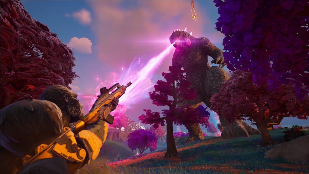 KONG VS GODZILA FORTNITE - YouTube