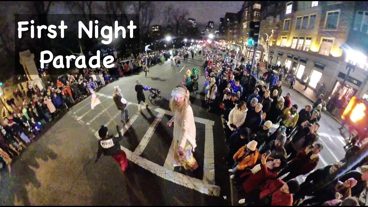 Boston First Night Parade on New Year's Eve - YouTube