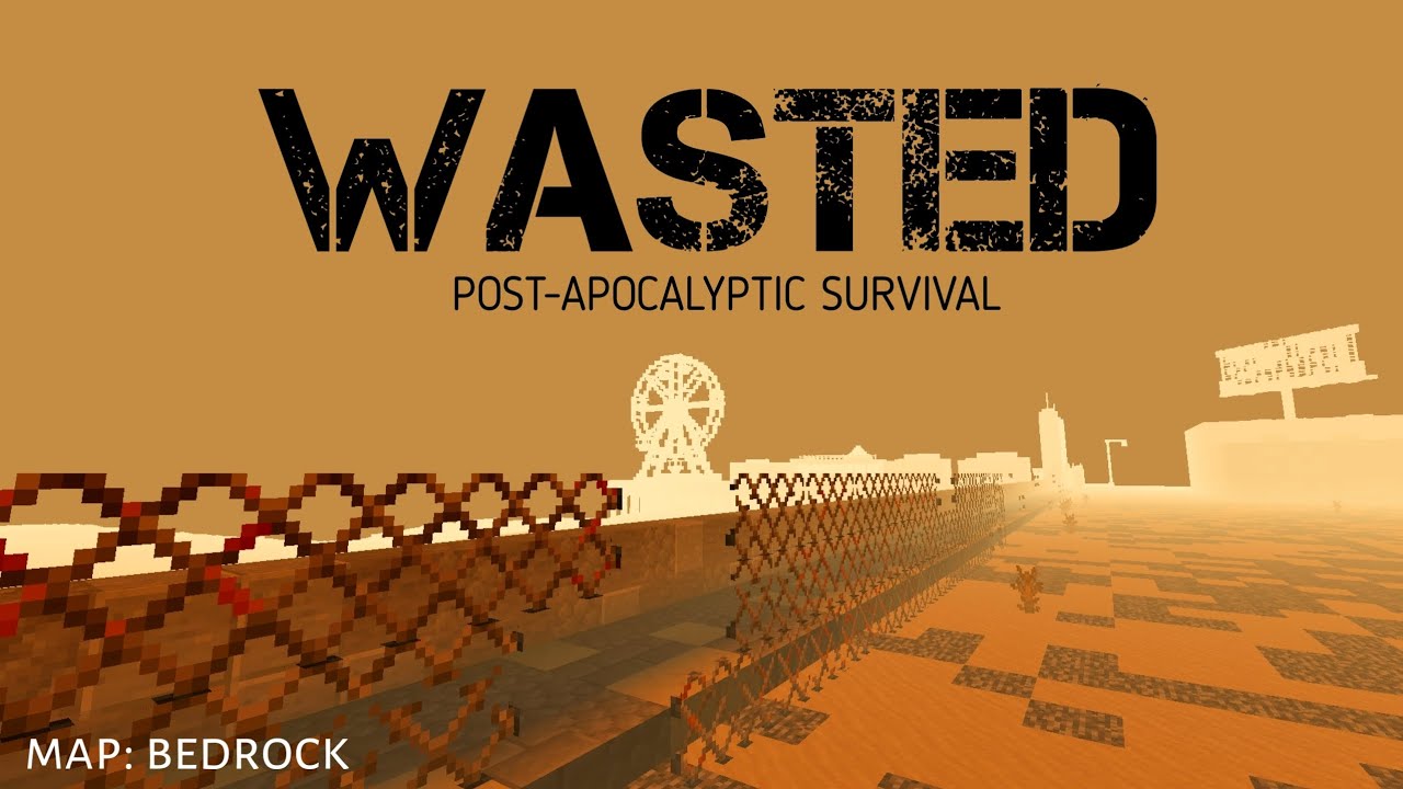 🧟‍♂️🏚WASTED mapa post-apocalyptic para minecraft bedrock y java - YouTube