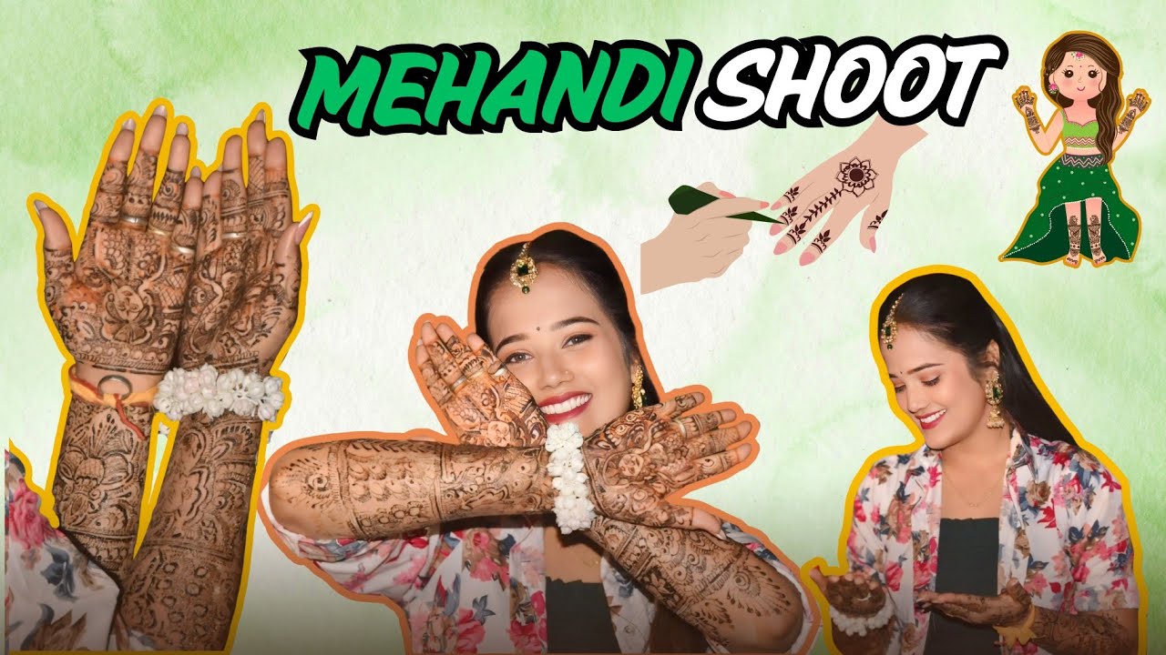 Mehndi Shoot 😍 - YouTube