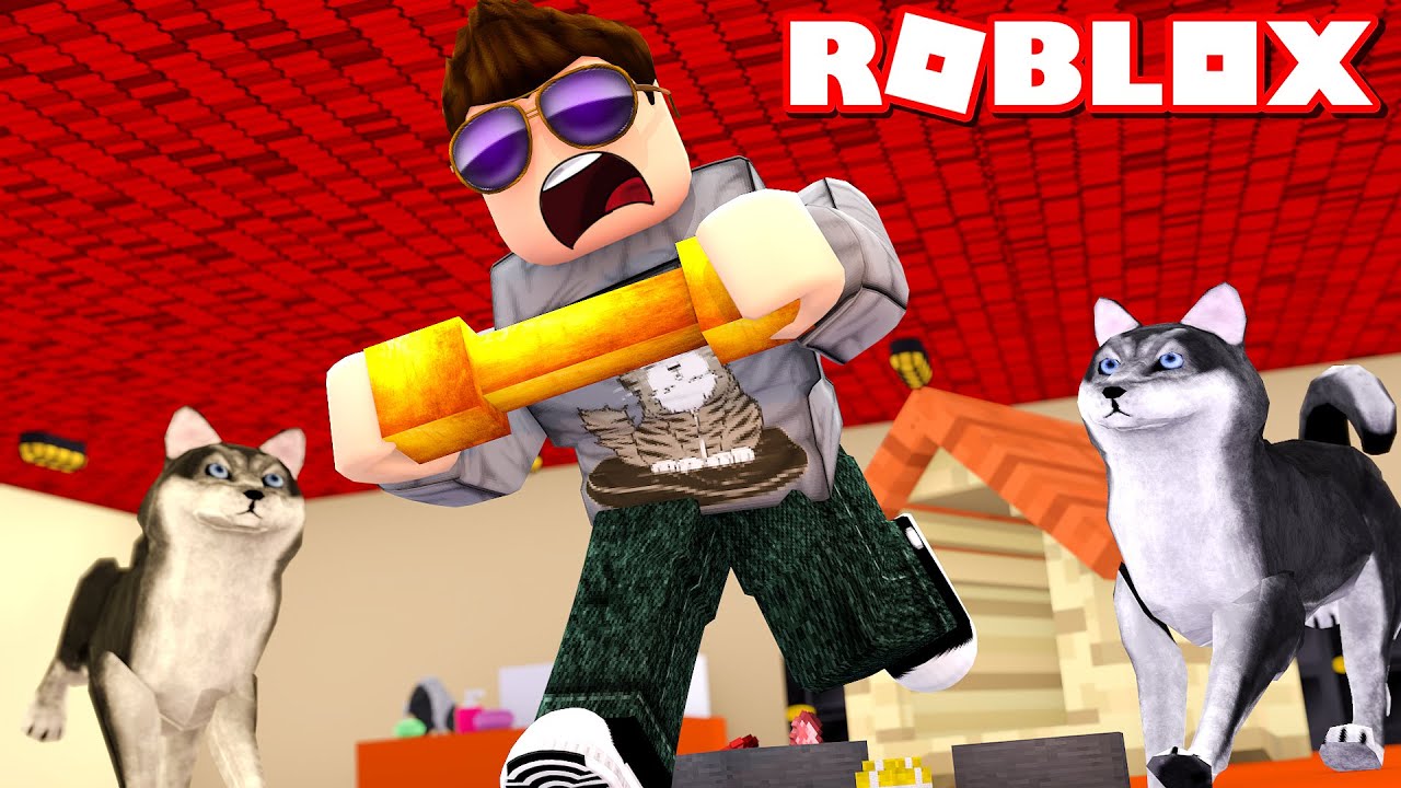 🐶STJÆLER DET GYLDNE KØDBEN! - Roblox Robbery Simulator Ep 2 Dansk med ...
