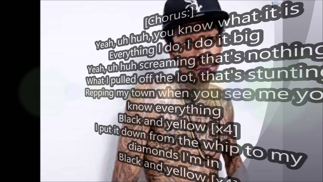 Black and Yellow - Wiz Khalifa - Lyrics - YouTube