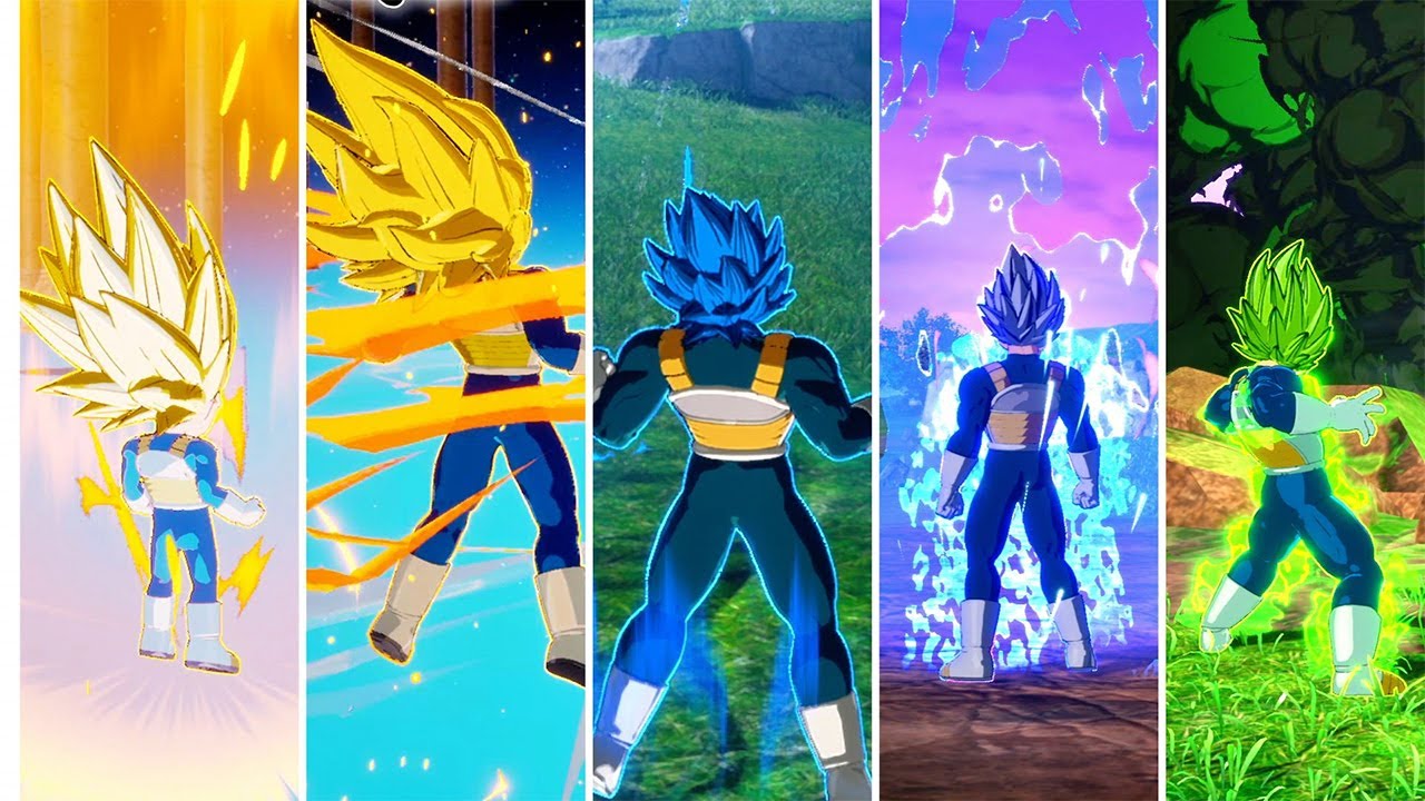 Dragon Ball Sparking! Zero - All Vegeta TRANSFORMATION ( INCLUDING MOD ...