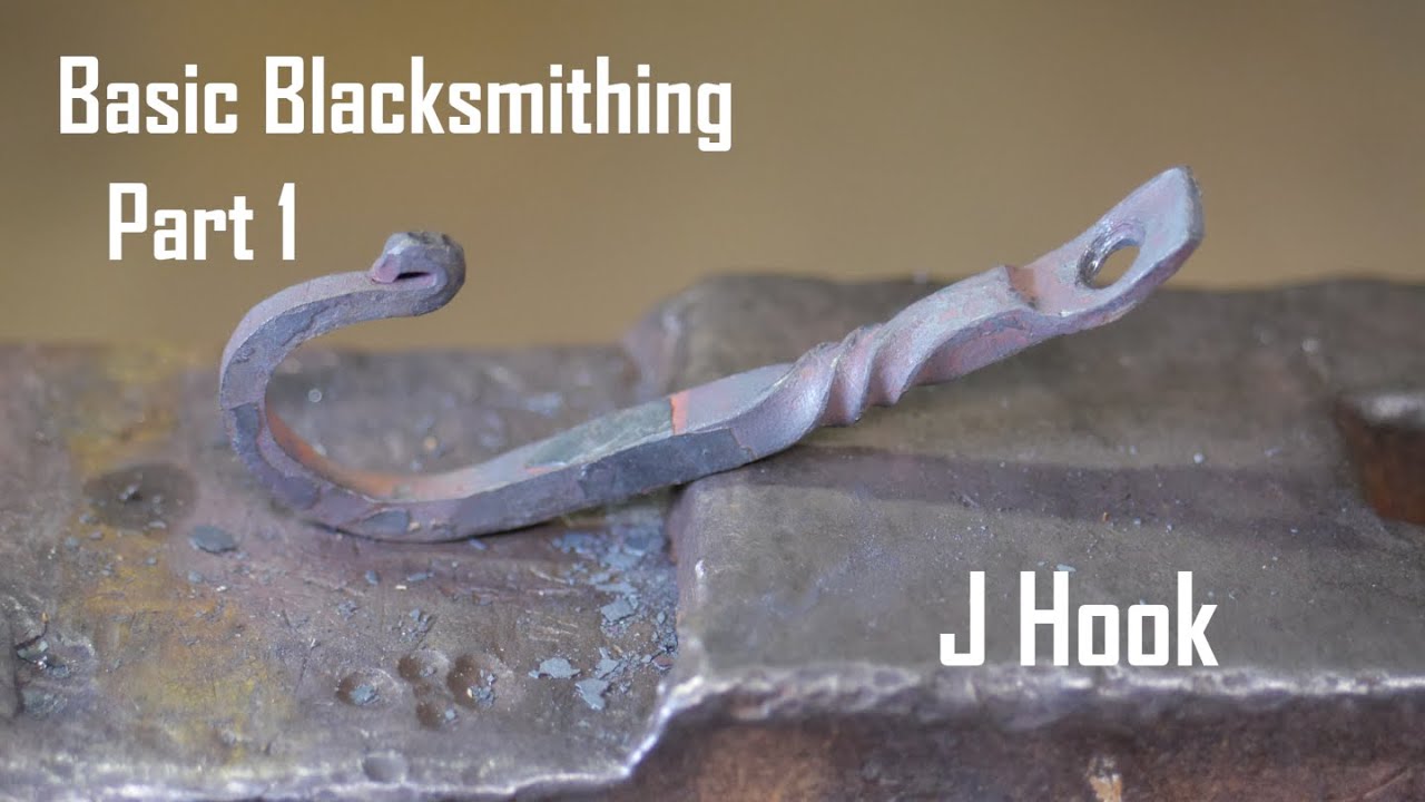 Basic Blacksmithing Part 1 J Hook - YouTube