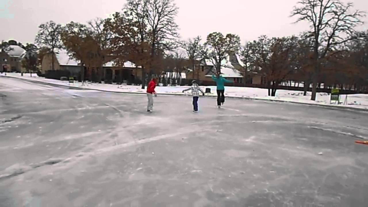 Ice Skating in the street Winter Storm 2013 - YouTube