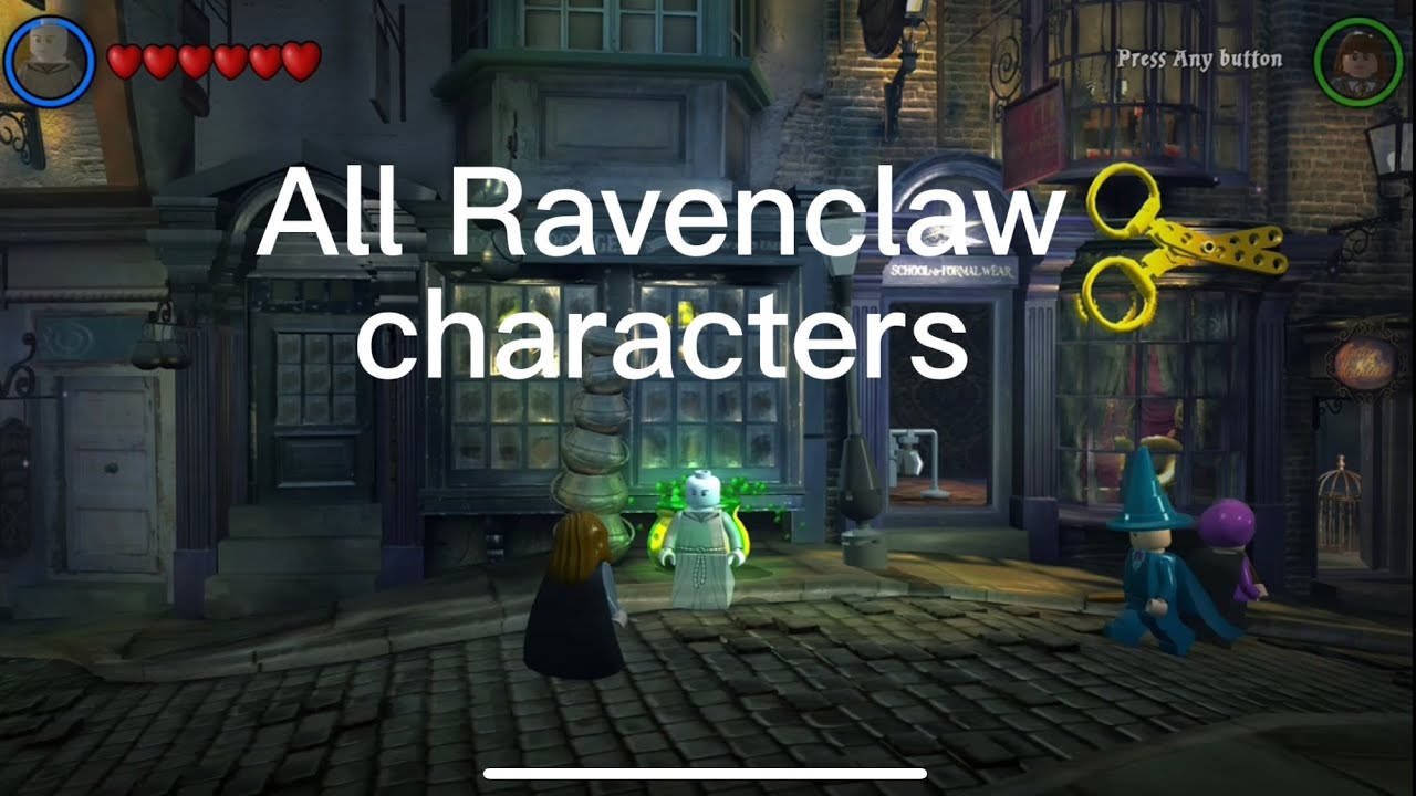 All Ravenclaw characters in Lego Harry Potter: Years 1–4 - YouTube