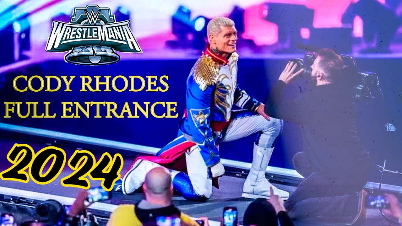 Cody Rhodes Epic WrestleMania 40 Entrance Night 1 #codyrhodes - YouTube
